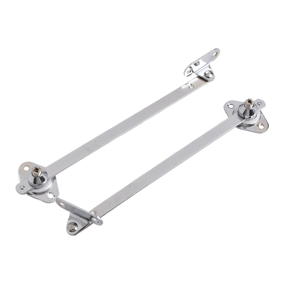 Drop Lid Supports Bracket Door Iron+Zinc Alloy Silver Support Sliding ...