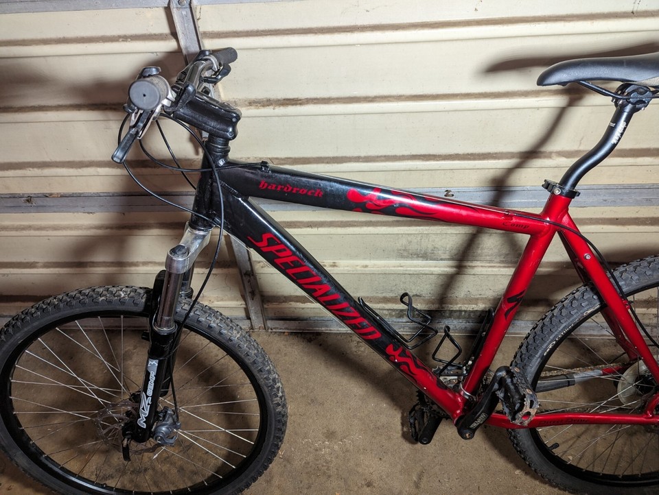 19" SPECIALIZED Hard Rock Comp Aluminum Marzocchi Disc Mountain Bike 5 ...