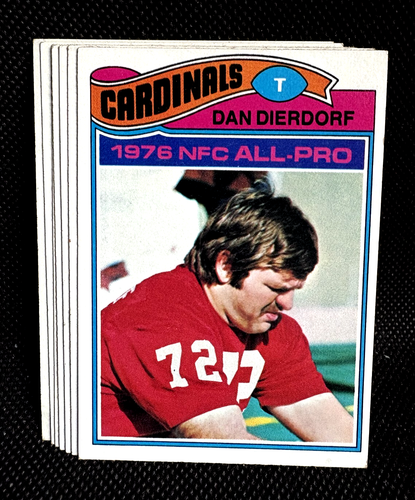 1977 TOPPS FOOTBALL "NM+ LOT OF 7" HOF/STARS/CHECKLISTS (COMBINED SHIP ...