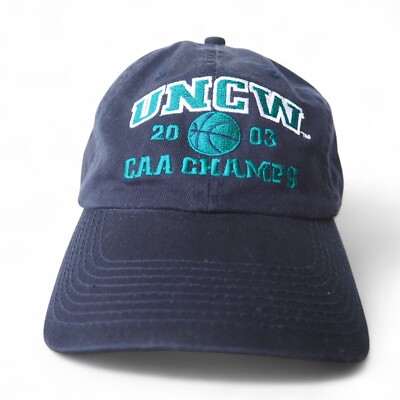 The Game Vintage 2003 UNCW Seahawks Basketball CAA Champs Strapback Hat ...