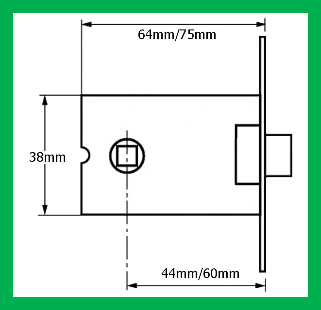 Legge 3709lk Latch 76mm PB Flat Patt (3709lk-pb) for sale online | eBay