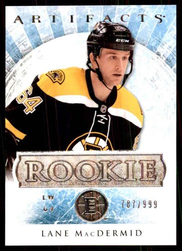 2012-13 Upper Deck Artifacts Lane MacDermid RC RC 787/999 #154 | eBay