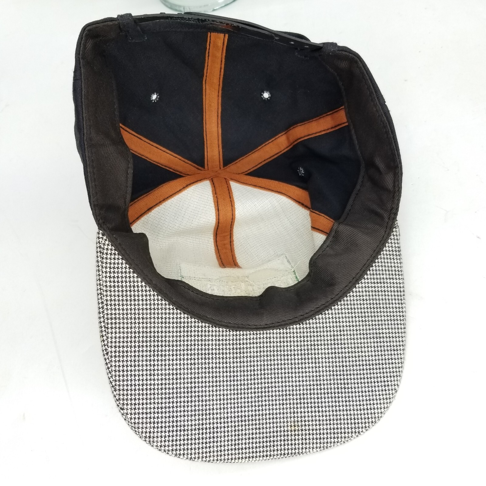 K Products Vintage Hat Cap Farmland Dairy Houndstooth Adjustable Farm ...