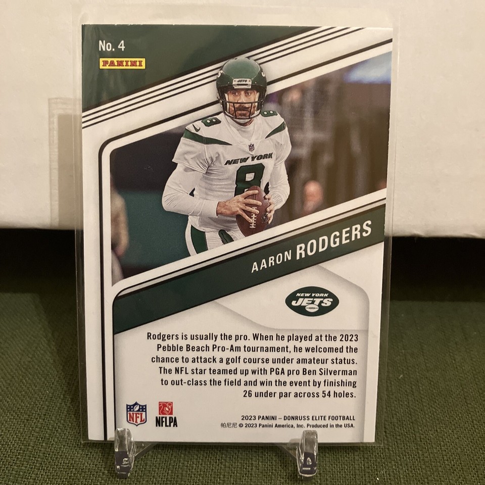 2023 Donruss Elite Aaron Rodgers Card # 4 New York Jets | eBay