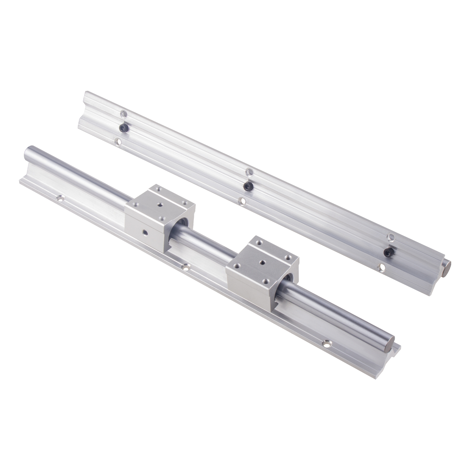 2PCS SBR12 300-1500mm Fully Supported Linear Rail &4PCS SBR12UU Block ...