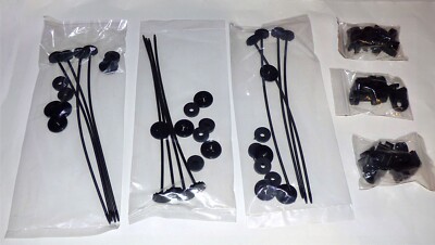 3 ELECTRIC FAN MOUNTING KITS STRAP ZIP TIE RADIATOR INTERCOOLER TRANS ...