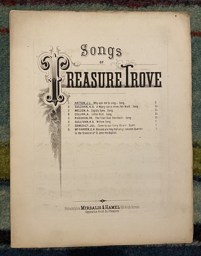 WHY ASK ME TO SING? Treasure Trove - Sheet Music Vintage Pre-1900 ...