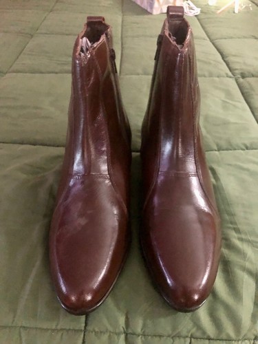 Stacy Adams SANTOS Side Zip Boot Cognac Size 9 | eBay