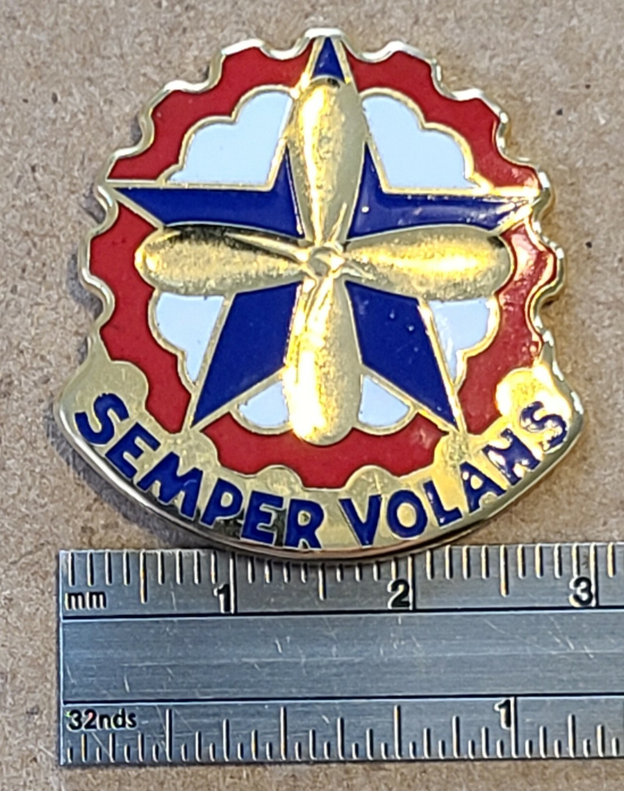 U.S. Army DUI Crest "Semper Volans" AVCRAD Control Element *preowned ...