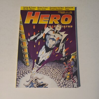 Hero Illustrated #1 July 1993 Comic Magazine Foil Embossed Cover ~Fast ...
