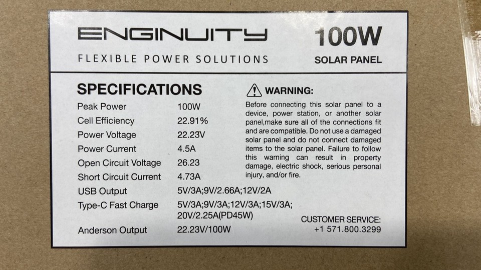 NEW Enginuity E3600 Portable Power Station 3600W/7200W w/ 400W Solar ...