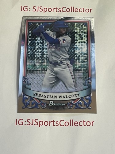 2024 Topps Sterling MLB #BSP-14 Sebastian Walcott Prospect RC Card ...