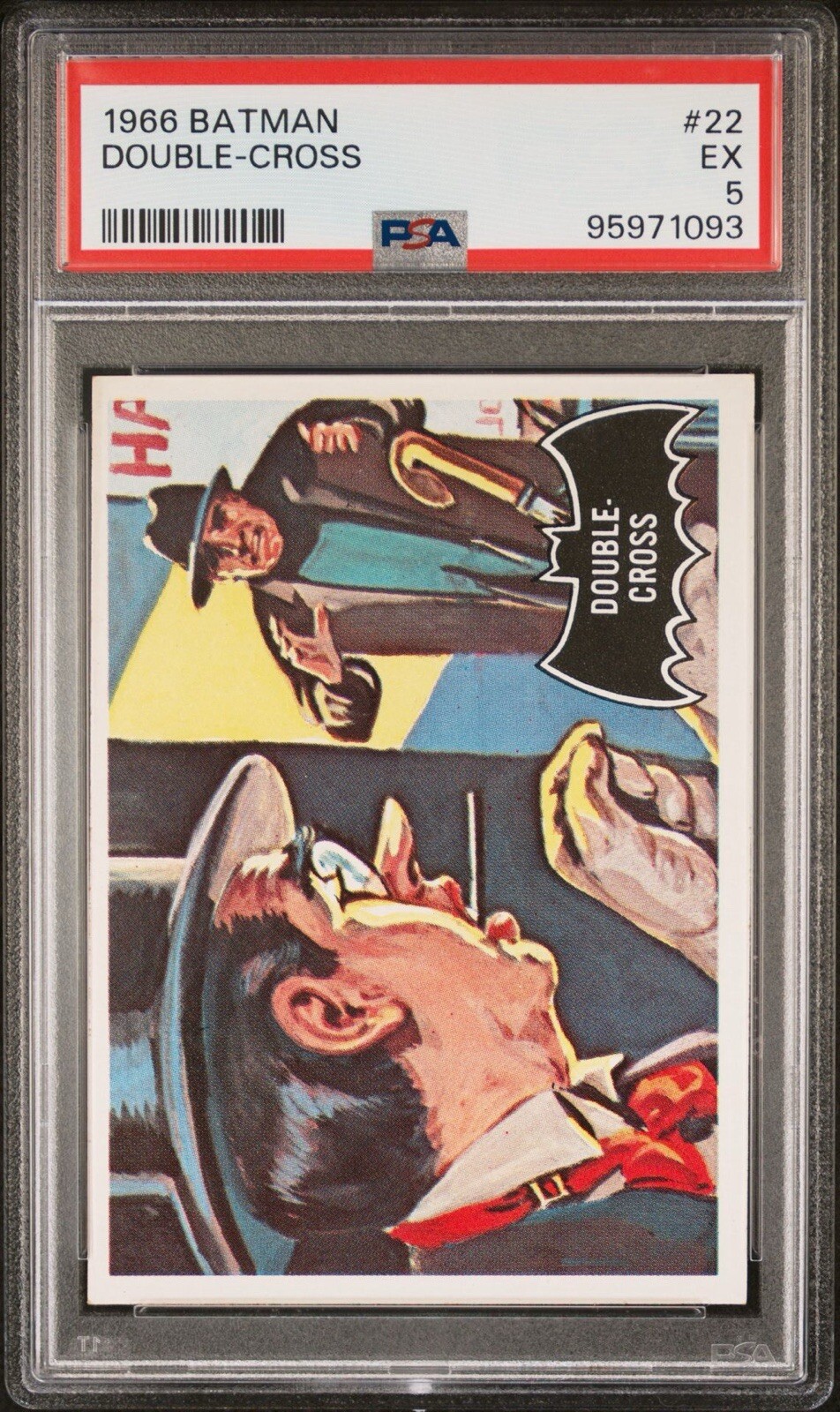 1966 Topps Batman Black Bat Series Double Cross #22 PSA 5 EX SET BREAK ...