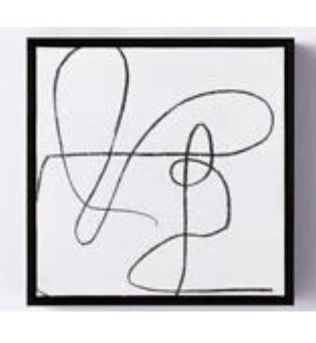 Studio McGee Target Threshold Scribble Black and White Framed Art 12x12 ...