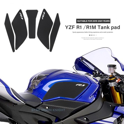 Side Fuel Tank Pads Protector Gas Knee Grip Pad For Yamaha YZF R1 R1M ...