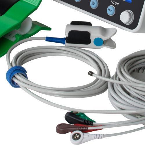 8/10''Dental-Color Patient Monitor ICU Vital Signs ECG NIBP RESP TEMP ...