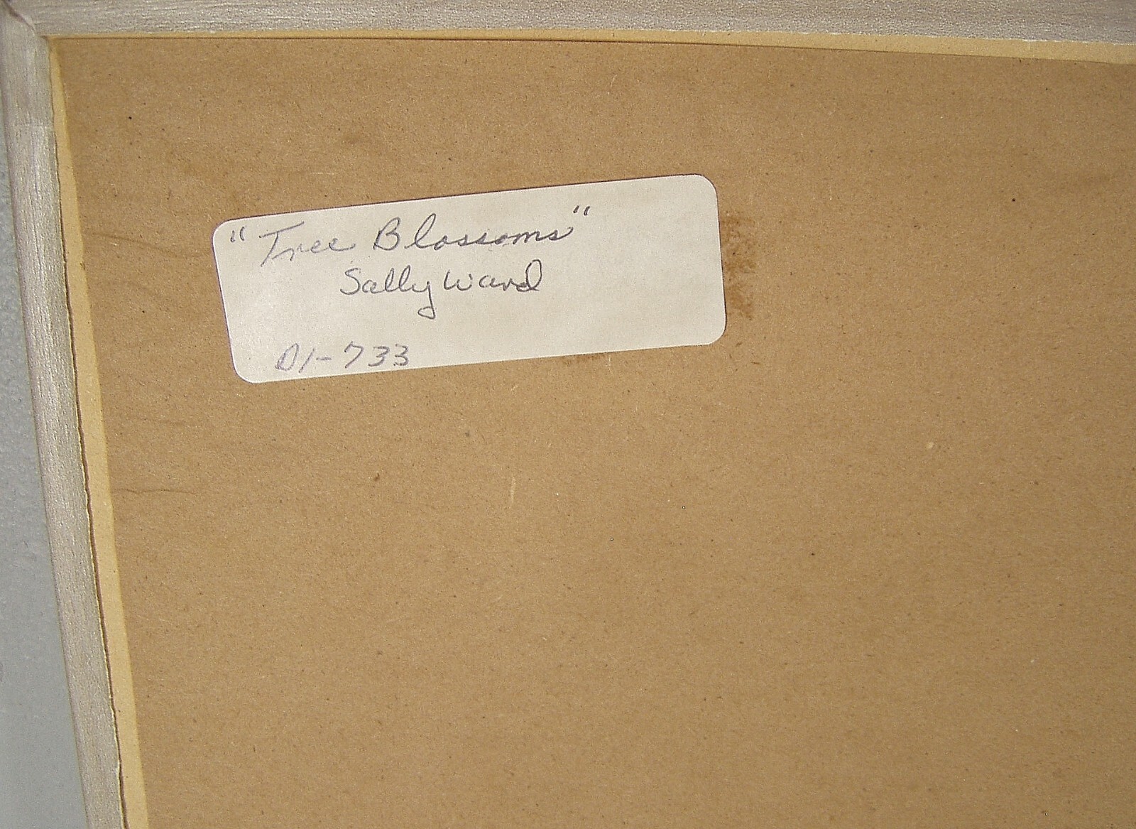 SALLY WARD "TREE BLOSSOMS" WATERCOLOR PAINTING Purple Flowers From ...