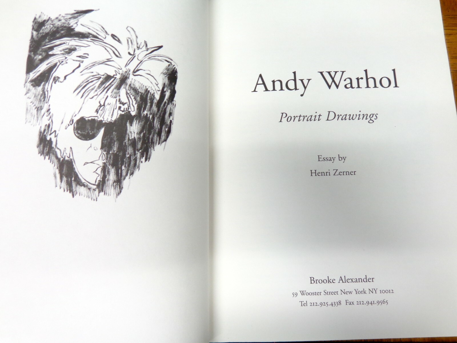 DESSINS PORTRAIT ANDY WARHOL - Henri Zerner | eBay