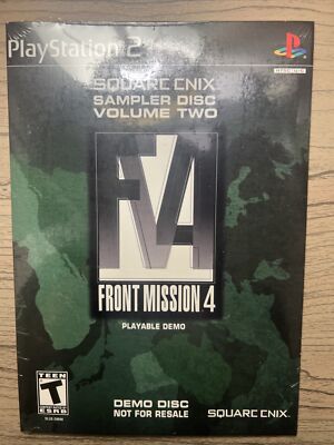 PlayStation 2 Square Enix Sampler Disc Volume Two 2004 Front Mission 4 ...