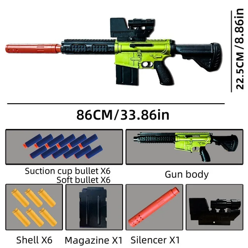 Shell Ejection Throwing Sniper Soft Bullet Graffiti Assault Rifles M416 ...
