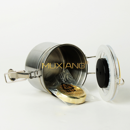 Round Cigar Humidor Humiditer Jar Tobacco Coffee Bean Tea Candy ...