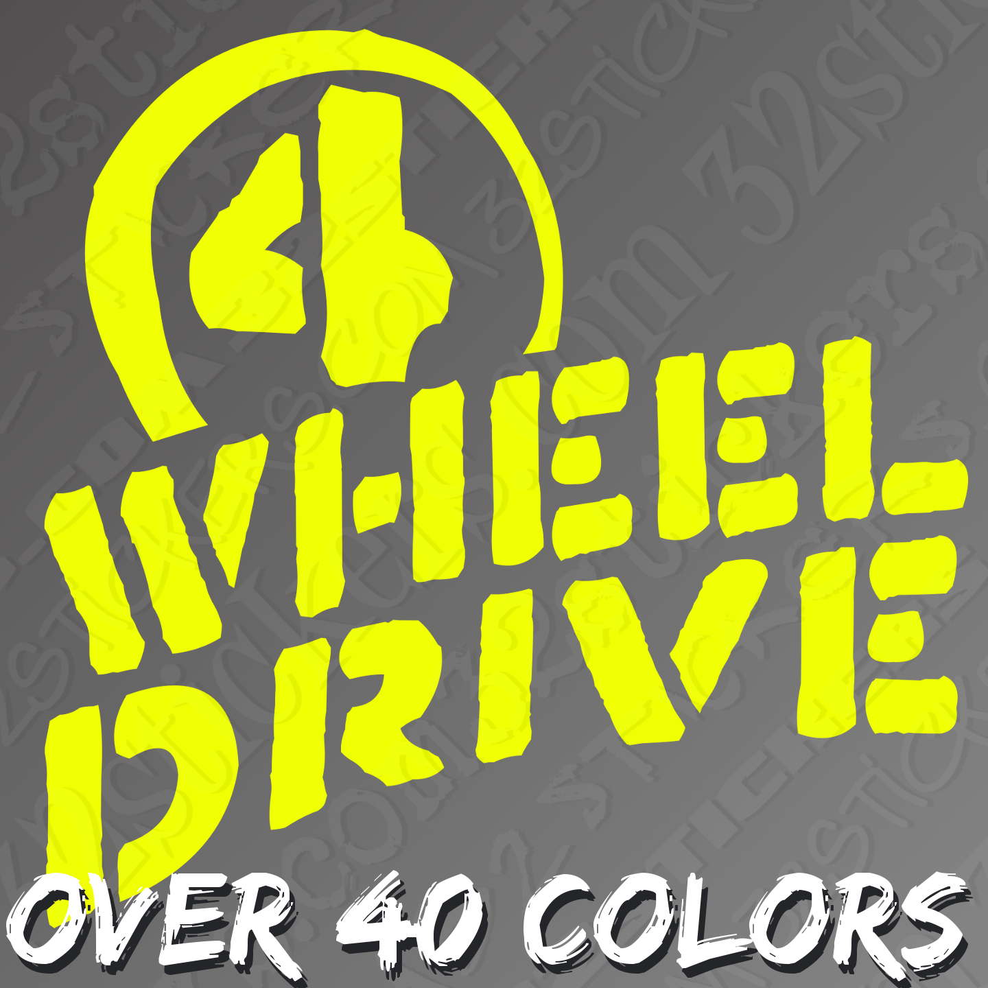 Custom 4 wheel drive decal sticker fits: jeep car truck | eBay