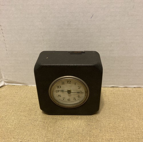 Antique Lux Clock Co 30-hour Coin Actuated Clock Bank Pat"d 1912 NOT ...