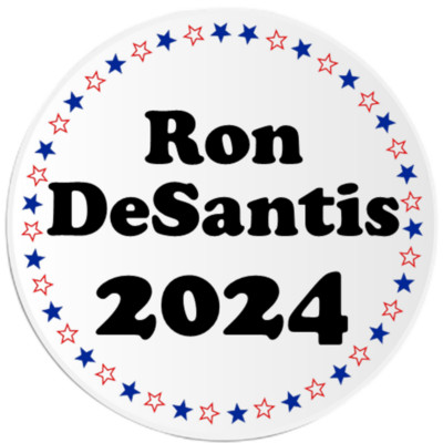 Ron DeSantis 2024 - 3 Inch Circle Sticker 3" x 3" - Election Vote | eBay