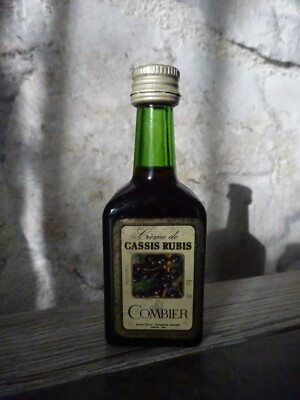 Mignonnette bouteille Creme de cassis rubis Combier 3 cl pleine non ...