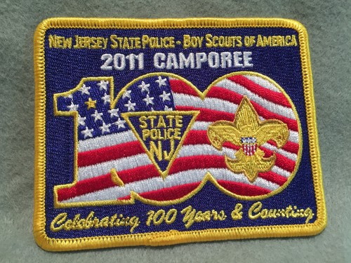 (b71) Boy Scouts - 2011 Camporee patch - NJ State Police & Scouting 100 ...