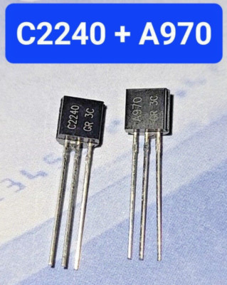 20PCS 2SA970 & 2SC2240 A970 C2240 (10 pairs) Transistors USA Fast ...
