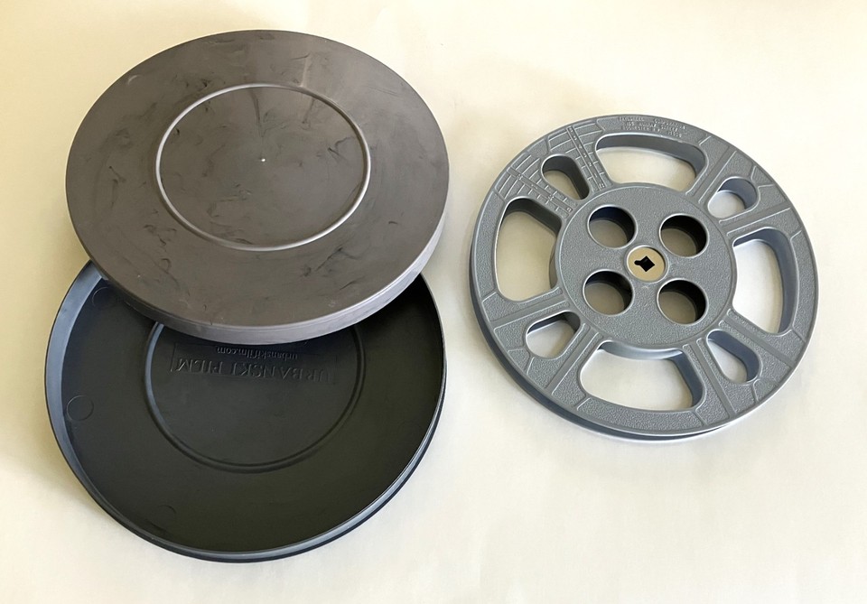 1- NEW 16mm 600' MOVIE FILM REEL & CAN SET PLASTIC (GREY) | eBay