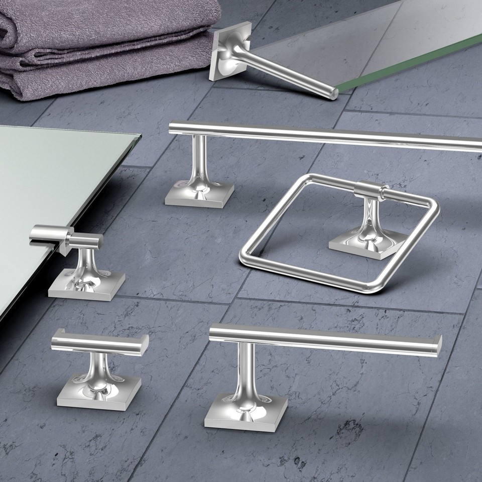 Gatco 5583 Waterline Wall Mounted Euro Toilet Paper Holder - Black | eBay