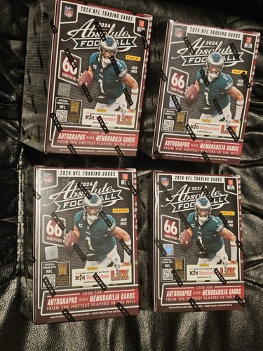 New Sealed! 2024 Absolute NFL Football Cards Blaster Box! 4 Box Lot ...
