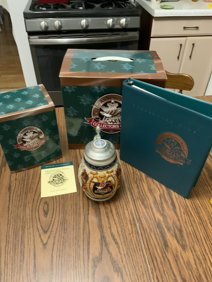 Vintage 1997 Anheuser Busch Collectors Membership Pride Tradition Beer ...