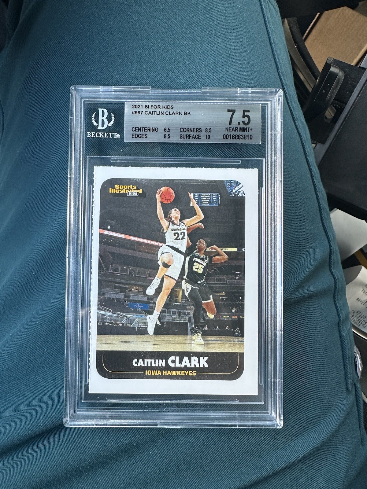 2021 Caitlin Clark Sports Illustrated for Kids Rookie Card. BGS 7.5! NM ...