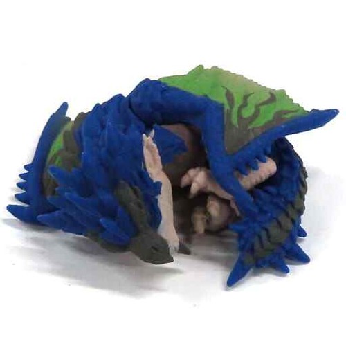 Monster Hunter Sleeping Monster Azure Rathalos Figure CAPCOM Builder ...