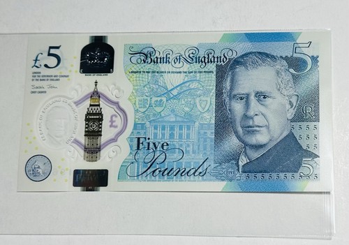 New £5 Note King Charles CA01 Low Serial Number Rare Mint Condition ...