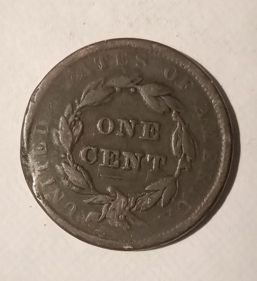 1838 Large Cent Coronet Head 1C Ungraded US Copper Coin | eBay