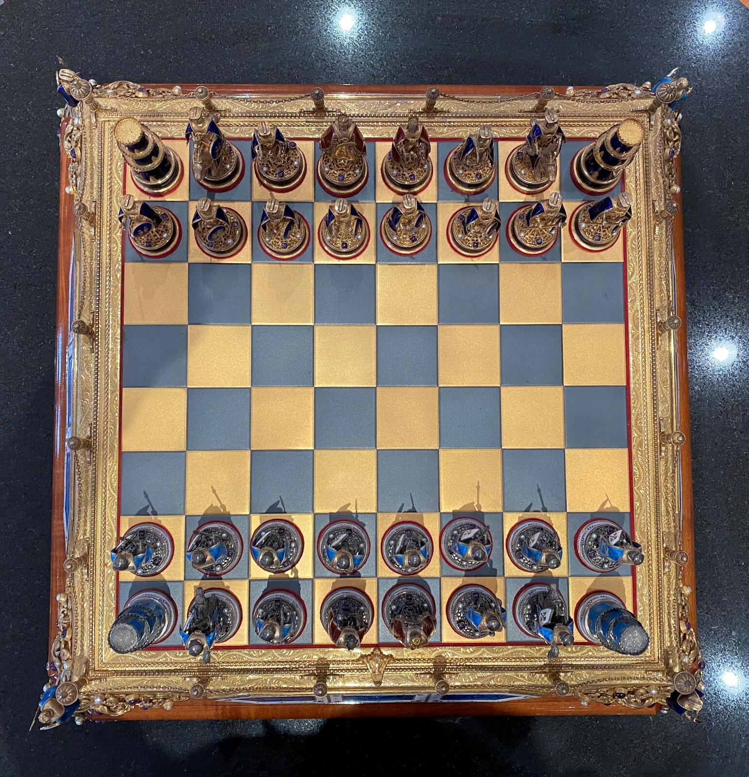 MAGNIFICENT 1900 EUROPEAN GOLD STERLING SILVER ENAMEL AMETHYST PEARL ...