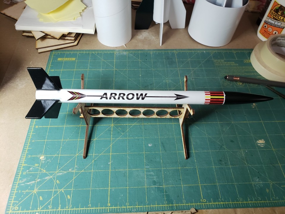 Arrow Flying Model Rocket Kit from Bad Boy Rocketry entry level rocket ...