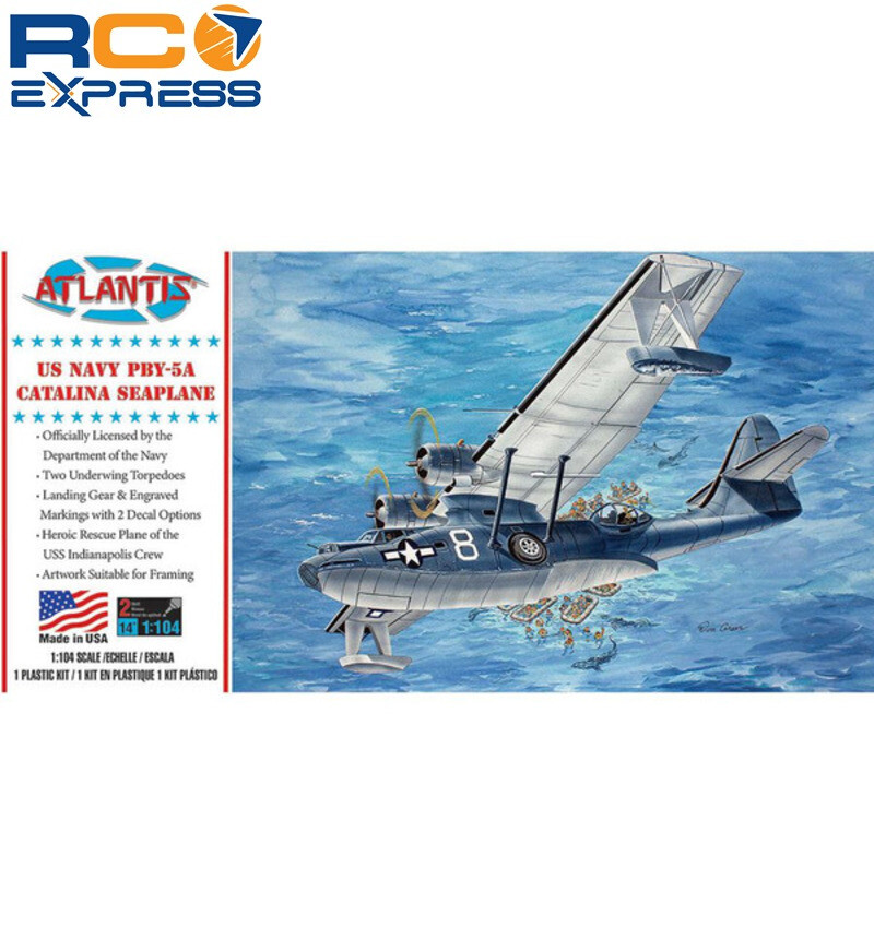 Atlantis Models PBY-5A Catalina US Navy Seaplane Model Kit 1/104 ...