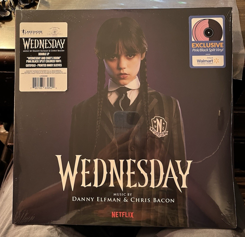 Wednesday Netflix Show Official Soundtrack Album Pink/Black Vinyl ...