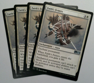 Mtg - Faith's Fetters x4 *Various Sets* | eBay
