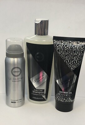 Le Parfait Armaf perfume 3 pcs body Spray 1.7oz, shampoo 8.4oz & Shower ...