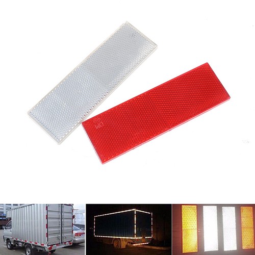 1PC red white warning reflective safety plate reflector stickers for ...