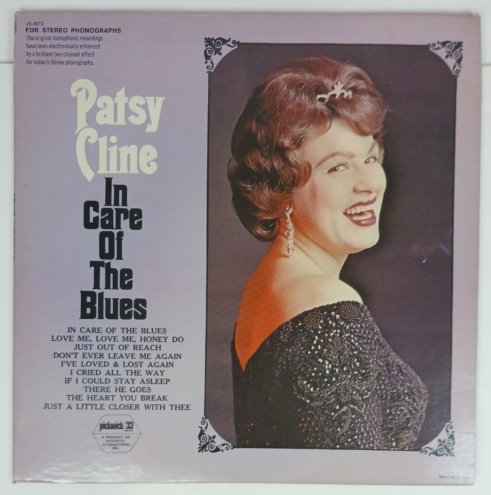 Patsy Cline 1969 Country Album In Care Of The Blues Vinyl & Cover Good ...