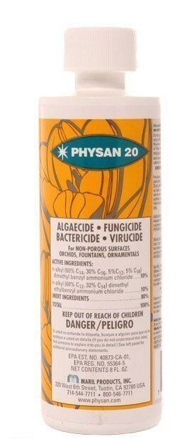 Physan 20 8 Oz. Fungicide Algaecide Bactericide Concentrate for sale ...