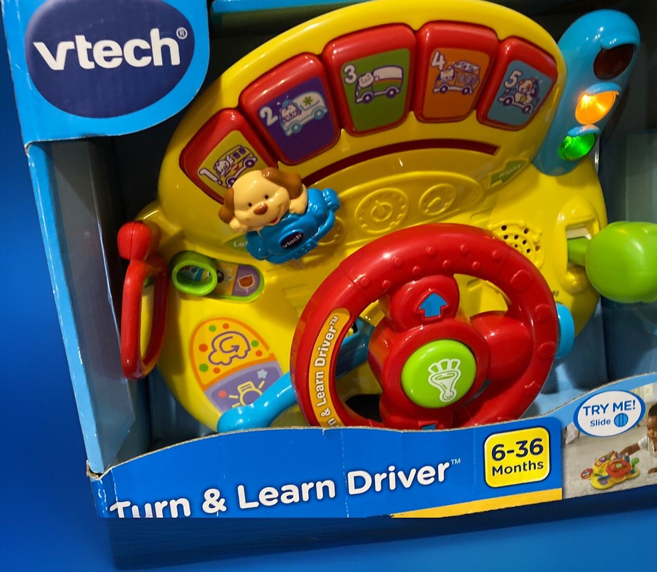 Vtech 80-166601 Turn and Learn Driver Toy - Yellow NIB | eBay