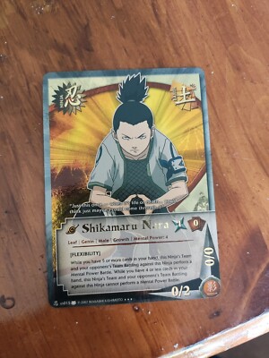 Naruto CCG SHIKAMARU NARA Super Rare 1st Edition us15 | eBay